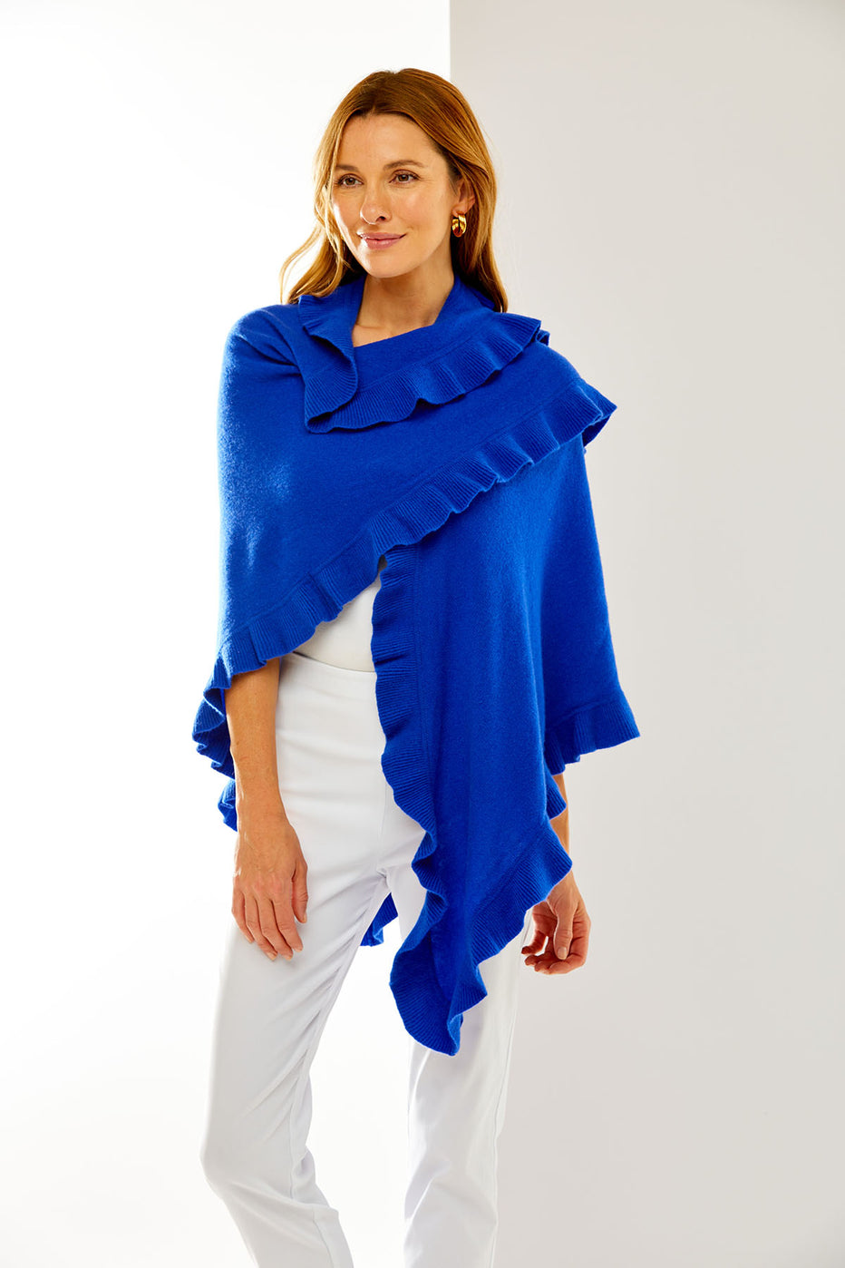 Cashmere Ruffle Triangle – Sara Campbell