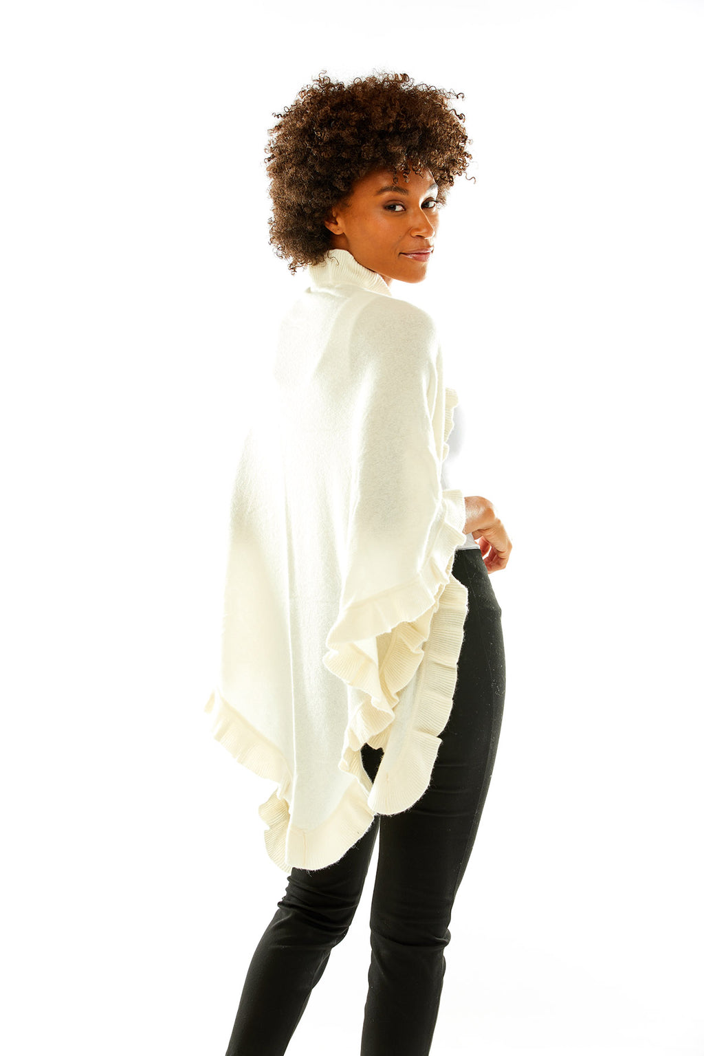 Cashmere Ruffle Triangle – Sara Campbell