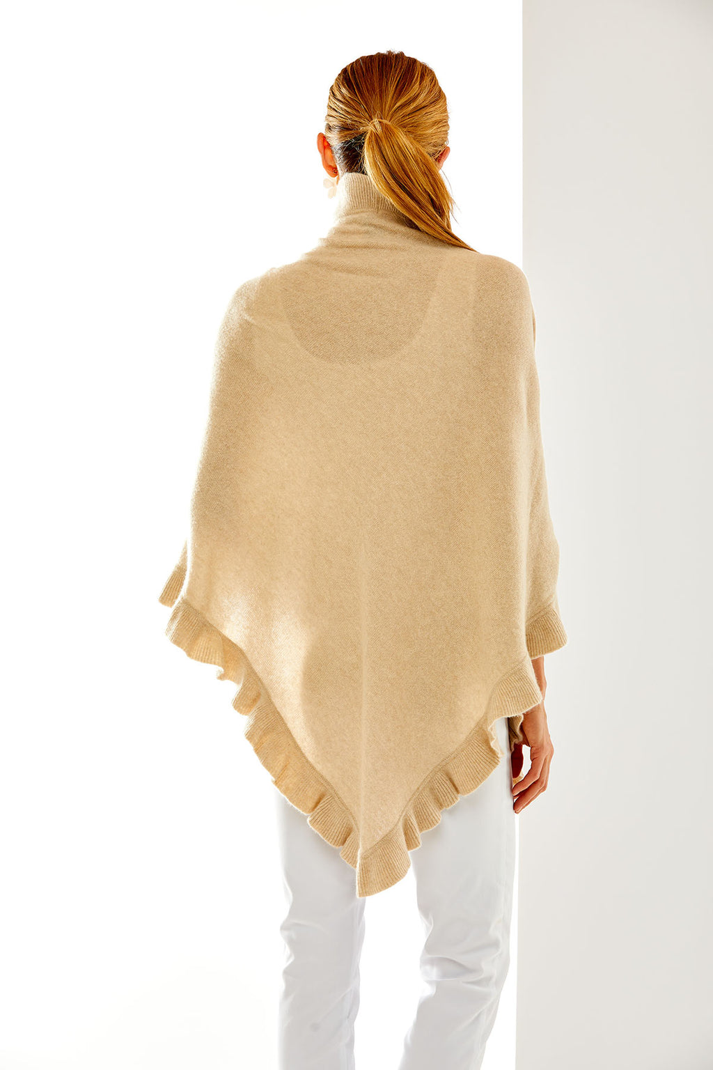 Cashmere Ruffle Triangle – Sara Campbell
