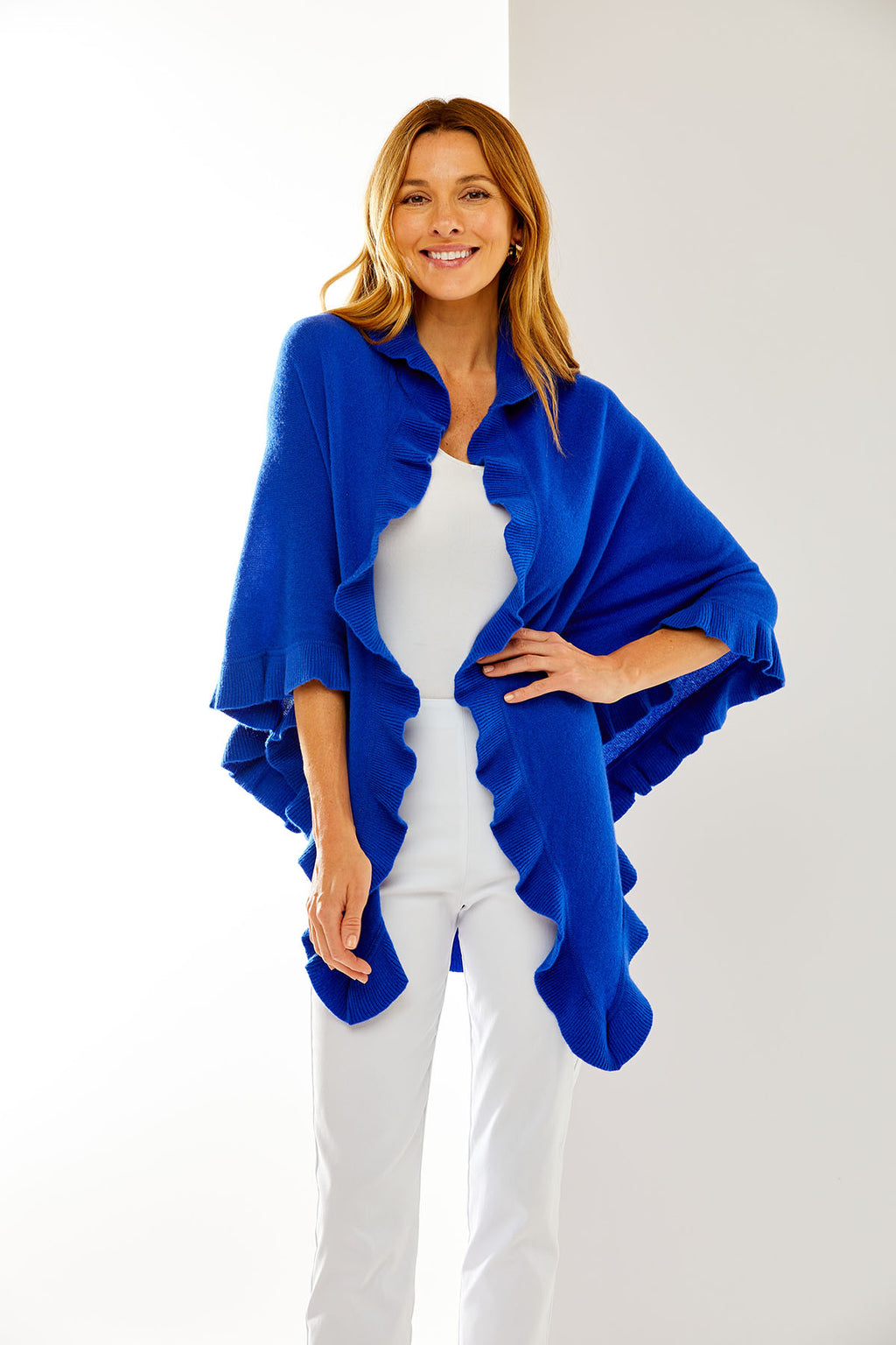 Cashmere Ruffle Triangle – Sara Campbell